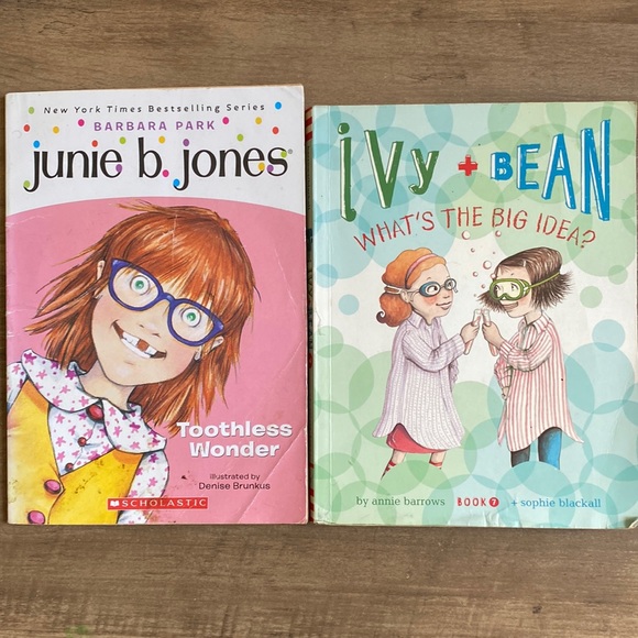 Other | 2 Book Bundle Junie B Jones Toothless Wonder Ivy Bean Whats The ...
